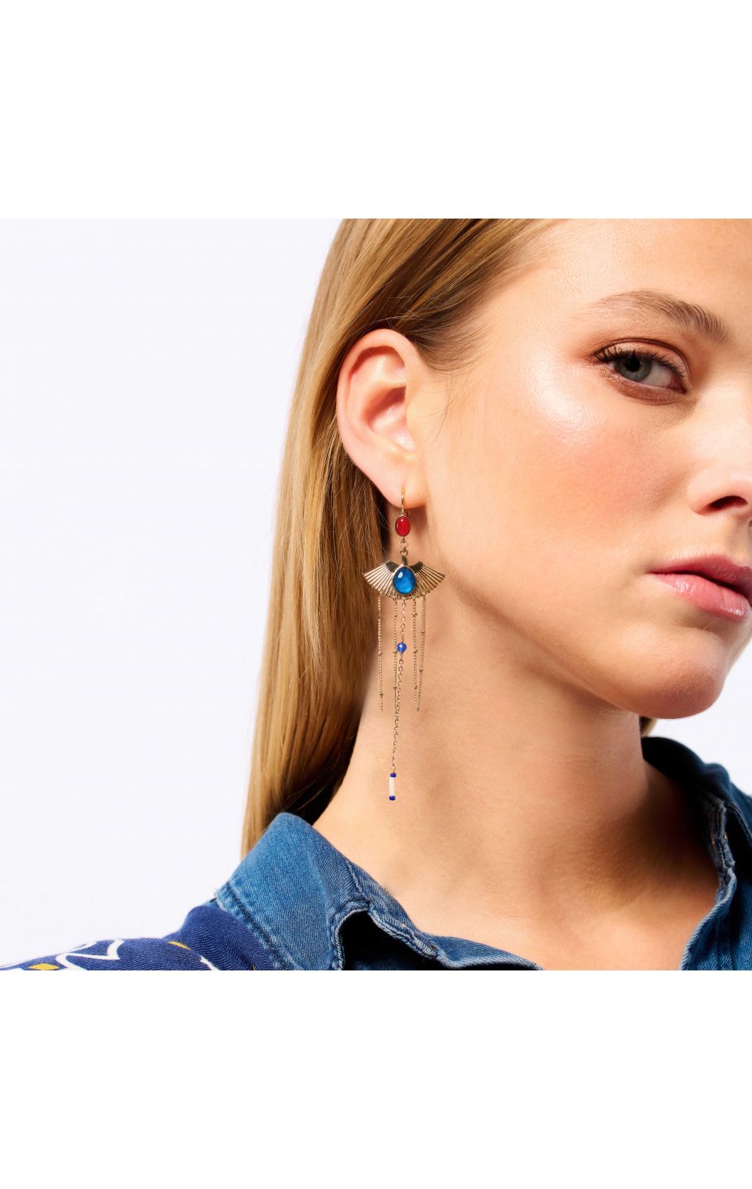 Boucles d'oreilles Nativ Indigo | HIPANEMA